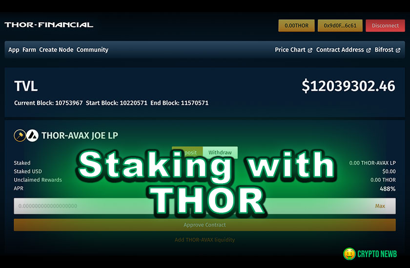 How to Earn Extra Rewards Staking THOR - Crypto Newb